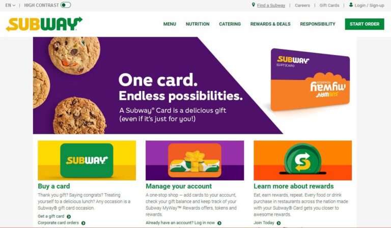 Mysubwaycard: Login, Sign Up, Activate And Check Subway Gift Card Balance