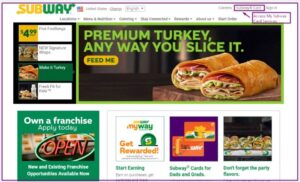 Subway Gift Card Register, Activate And How To Check Balance